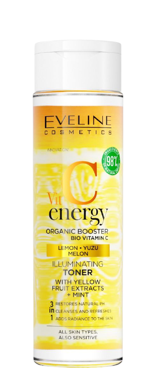 EVELINE - VIT C ENERGY ORGANIC BOOSTER - TONER WITH YELLOW FRUIT EXTRACTS&MINT