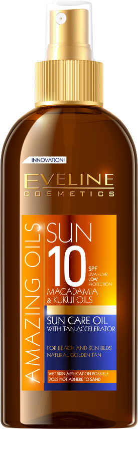 EVELINE - VODOOTPORNO ULJE ZA SUNČANJE SPF10