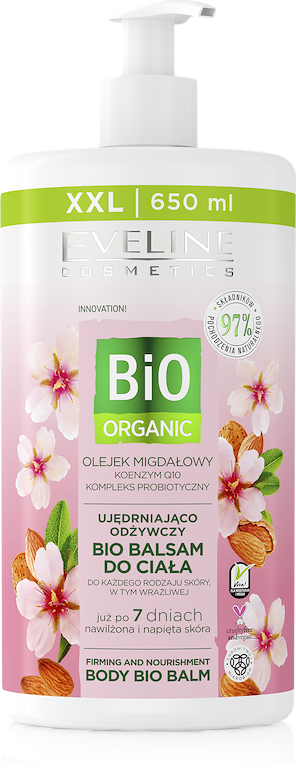 EVELINE - BIO ORGANIC BODY BALM -ALMOND OIL 650ml