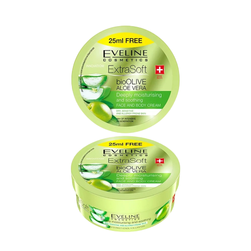 EVELINE - HIDRATANTNA KREMA ZA LICE I TELO MASLINA + ALOE VERA 175ML