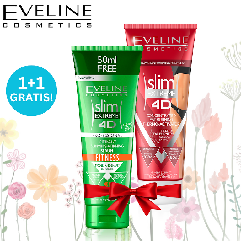 EVELINE - SLIM EXTREME FITNESS serum 250ml + GRATIS THERMOACTIVE serum 250m