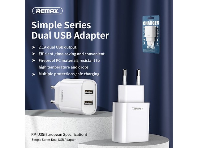REMAX - brzi 2 x USB punjac!