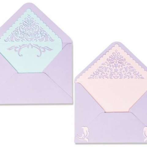 SIZZIX THINLITS SEKAČ-SET SE SASTOJI OD 9 DELOVA Lace Envelope Liners