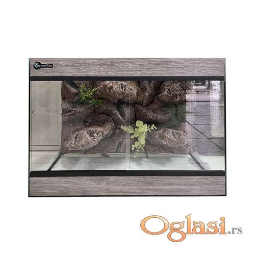 NS REPTILES Terarijum za Leopard Gekona 50x35x35cm sa 3d pozadinom