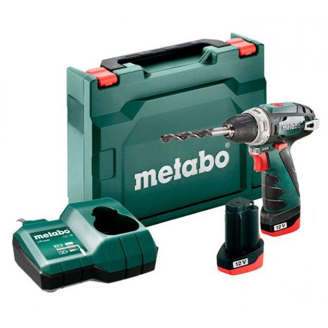 Akumulatorska bušilica - odvrtač Metabo PowerMaxx BS Basic 12V 2x2.0Ah u koferu (600984500)