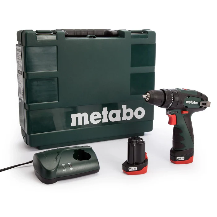 Akumulatorska vibraciona bušilica - odvrtač Metabo PowerMaxx SB Basic 10.8V 2x2.0Ah u velikom koferu (600385500)