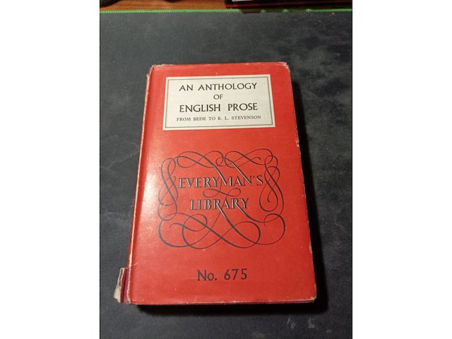 An anthology of English prose