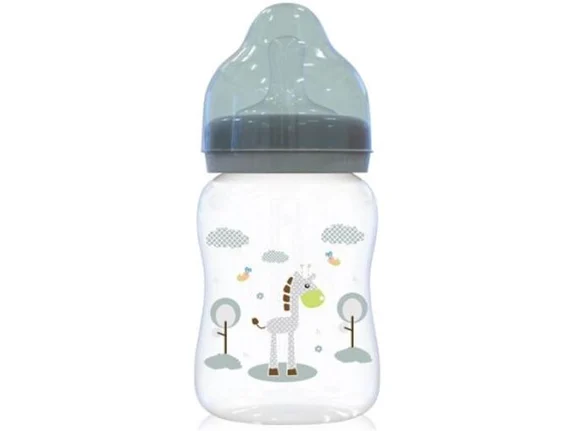 Lorelli Bertoni Flašica Wide Neck 250ml 0m+ Animals Mint Green