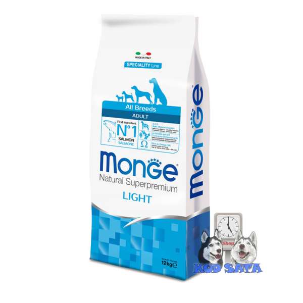 Monge Light Hrana Za Pse, Losos i Pirinač