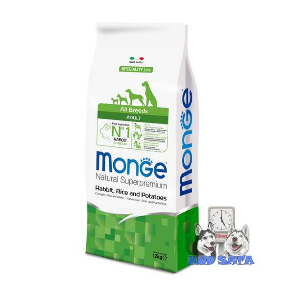 Monge Monoprotein Hrana Za Pse, Zečetina i Pirinač