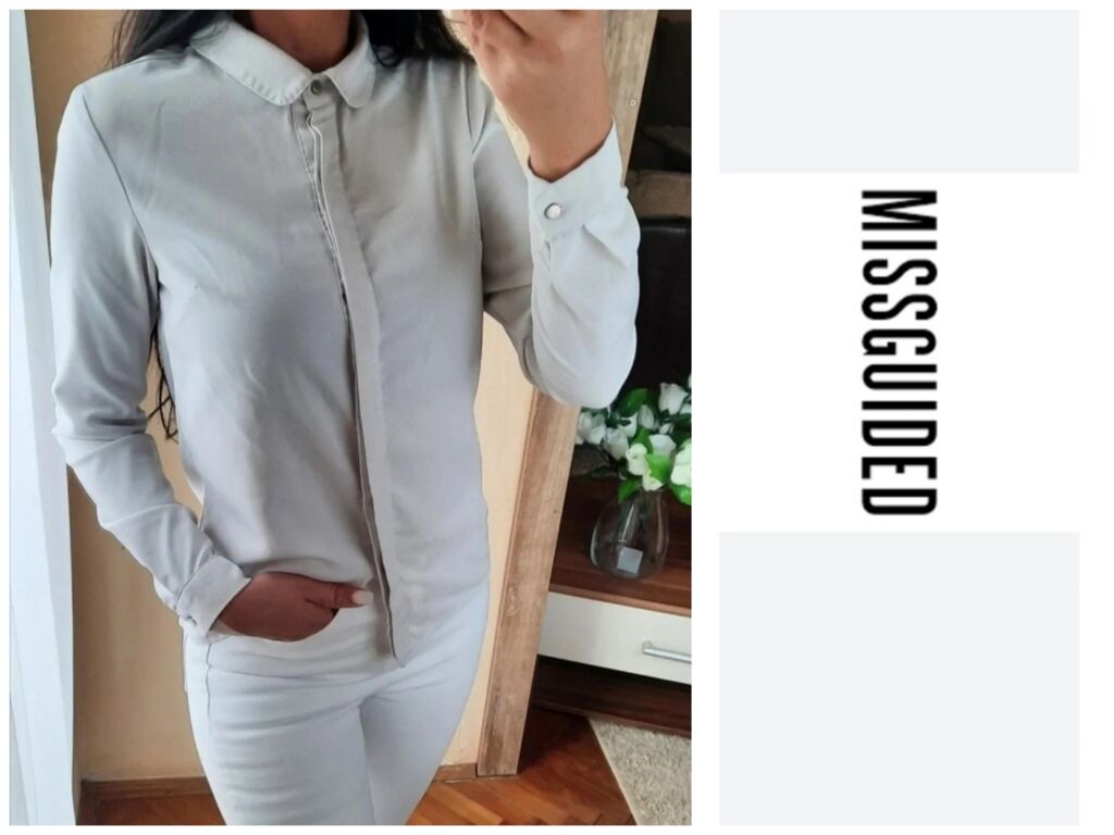 MISSGUIDED kosulja odlična, original. Uska sa elastinom kosulja