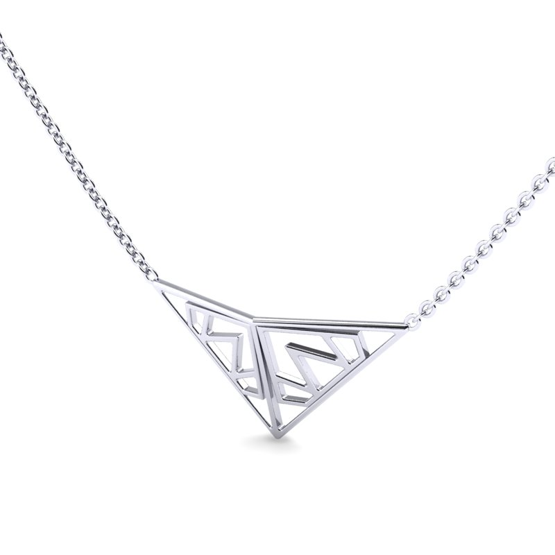 Zlatna ogrlica WOMO Triangle