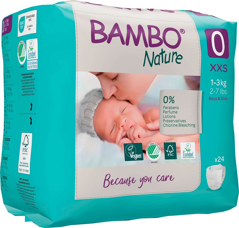 Pelene za Prevremeno Rođenu Decu – Bambo Nature