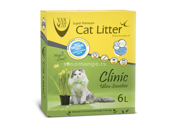 VanCat posip za mačke - Clinic Ultra Sensitive 6kg