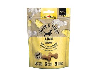 GimDog Train&amp;Treat - Jagnjetina i ananas 125g