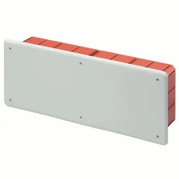 GEWISS Razvodna kutija za beton sa poklopcem i DIN šinom GW48008 392X152X75mm crveno-bela