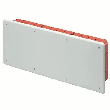 GEWISS Razvodna kutija za beton sa poklopcem i DIN šinom GW48010 516X202X90mm crveno-bela