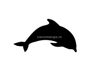 Crna tabla Securit Silhouette delfin 30x50cm