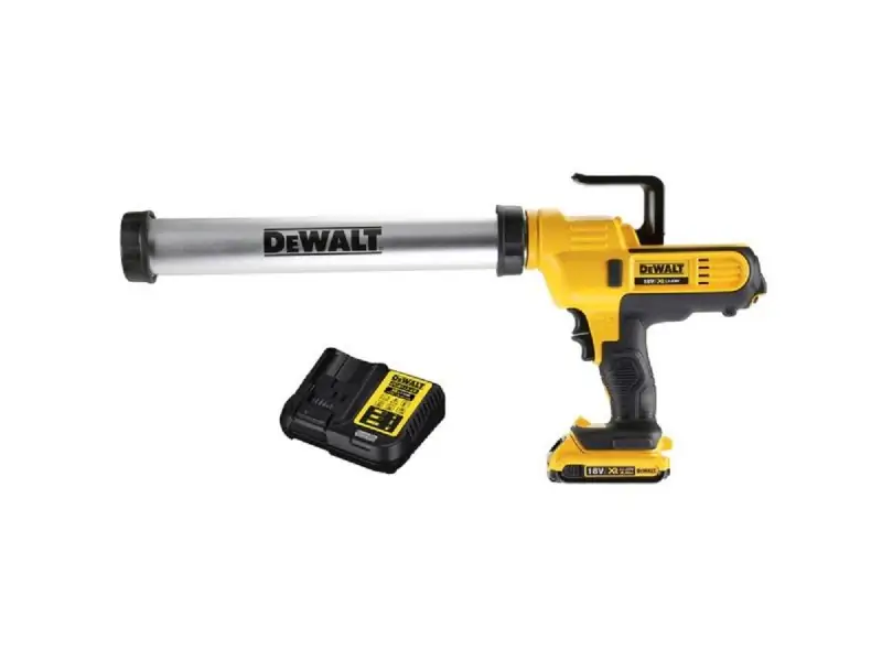 DEWALT DCE580D1 AKU PIŠTOLJ ZA SILIKON 18V XR 600ML, 1 X 2.0AH