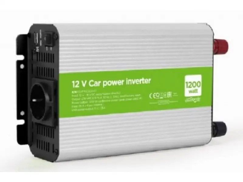 GEMBIRD GEMBIRD EG-PWC1200-01 GEMBIRD 12V AUTO INVERTER DC/AC 1200W+USB PORT