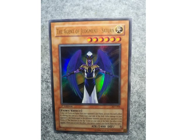 Yu-GI-OH!- The Agent of Judgment -Saturn (Ultra rare)