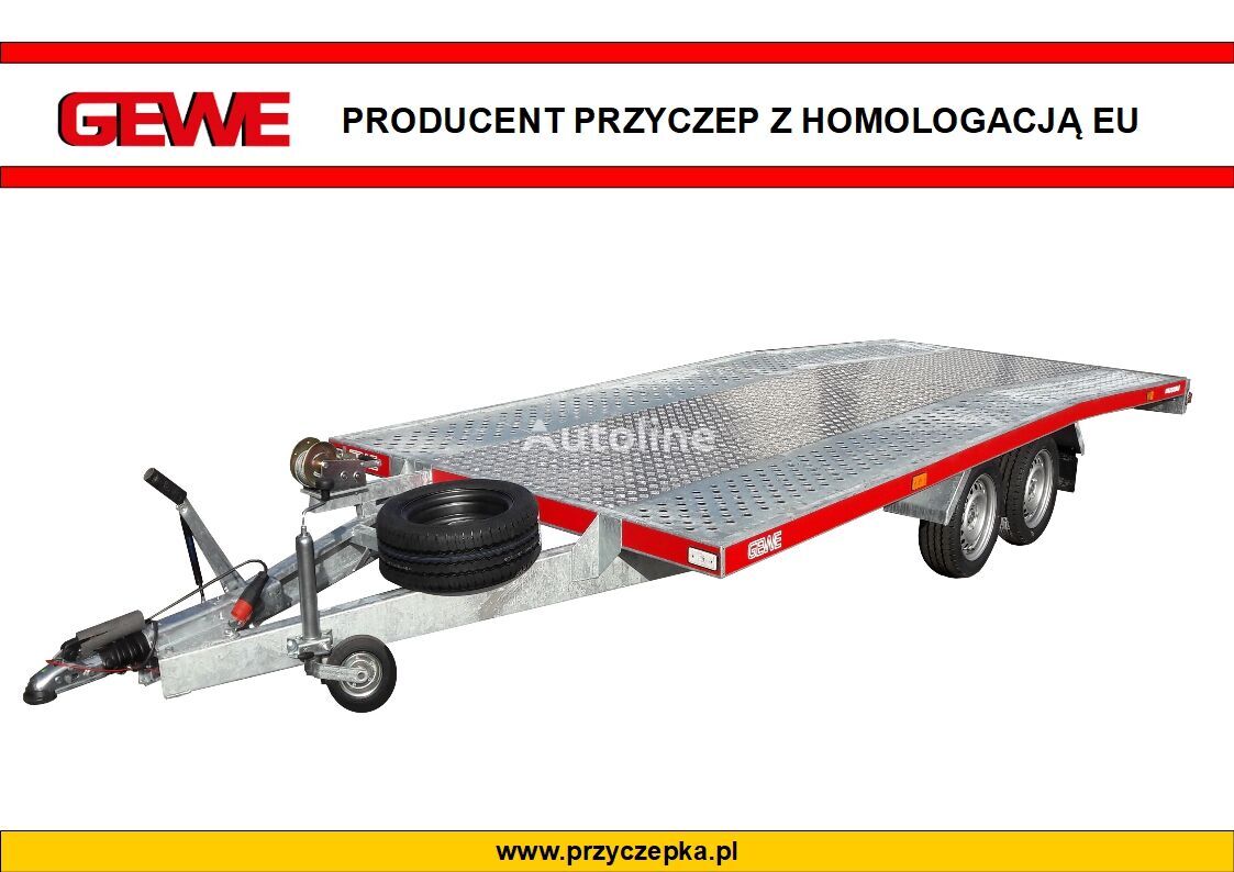 Nova Gewe Laweta L3500 D/1 - 4x2,1 m - super wytrzymała prikolica autotransportera