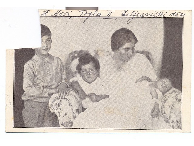 Razglednica istorijska Kraljica Marija sa decom