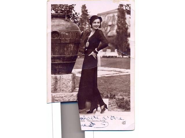 Razglednica fotografija Miss Yougoslavie 1932.