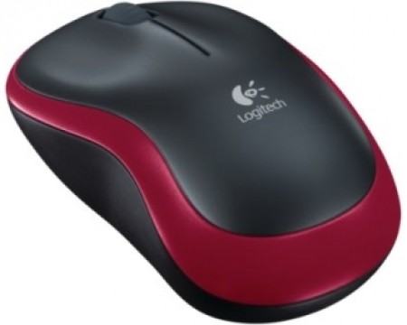 Logitech M185 Wireless Mouse for Notebook Red