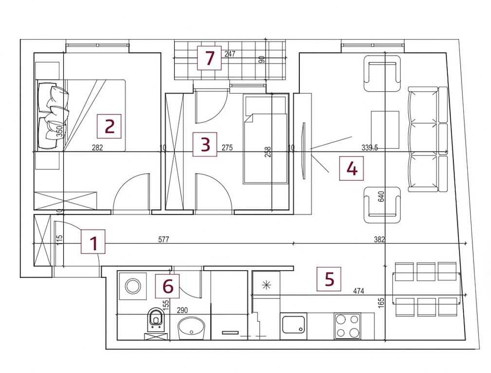 GRBAVICA, 53 m2, 198050€