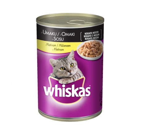 Whiskas konzerva piletina 400g