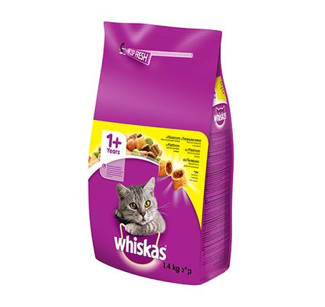 Whiskas briketi 1,4kg