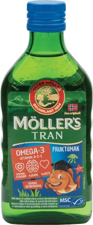 MÖLLER'S
TRAN OMEGA -3 + vitamin A-D-E kids ulje, 250 ml
Dodatak ishrani