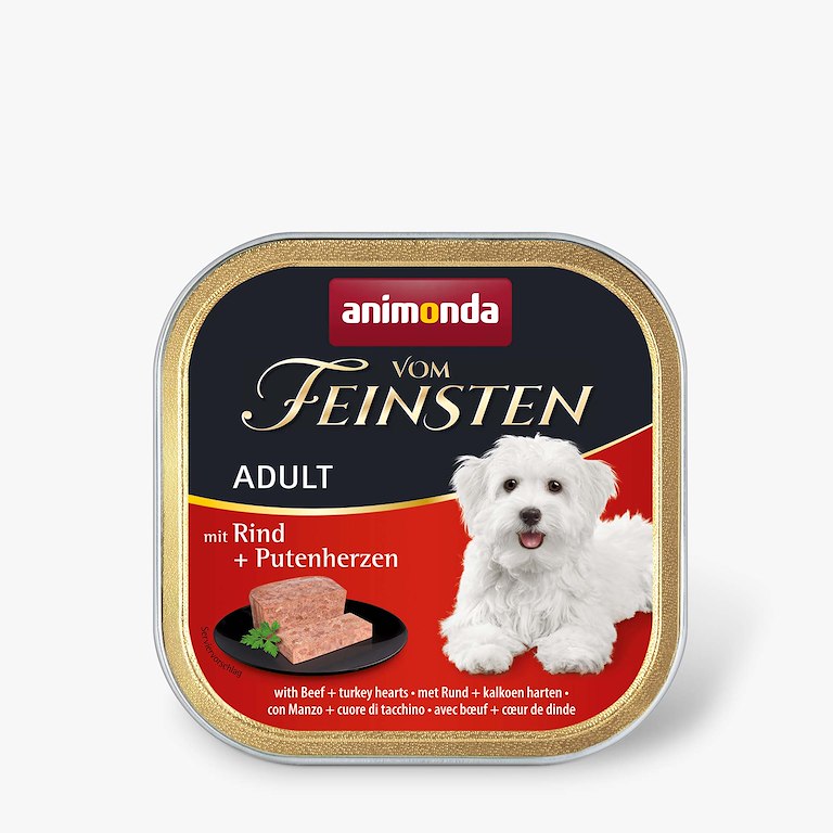 Animonda Vom Feins Dog Adult Govedina i Ćureća Srca 150g