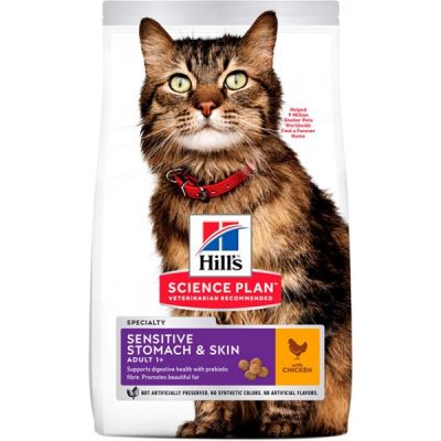 Hills Cat Adult Sensitive Skin&Stomach 300g