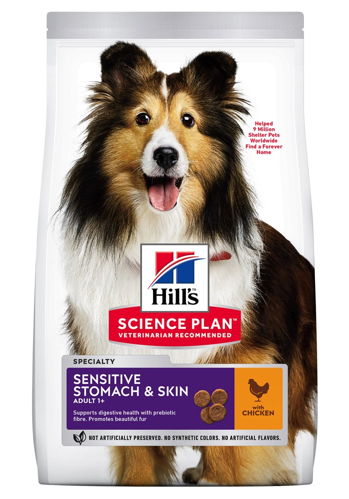 Hills Dog Adult Medium Sensitive Stomach i Skin 2.5Kg