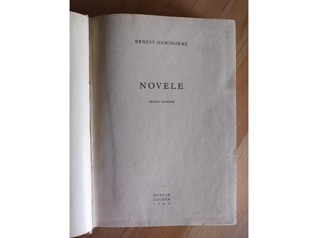 Ernest Hemingway: Novele