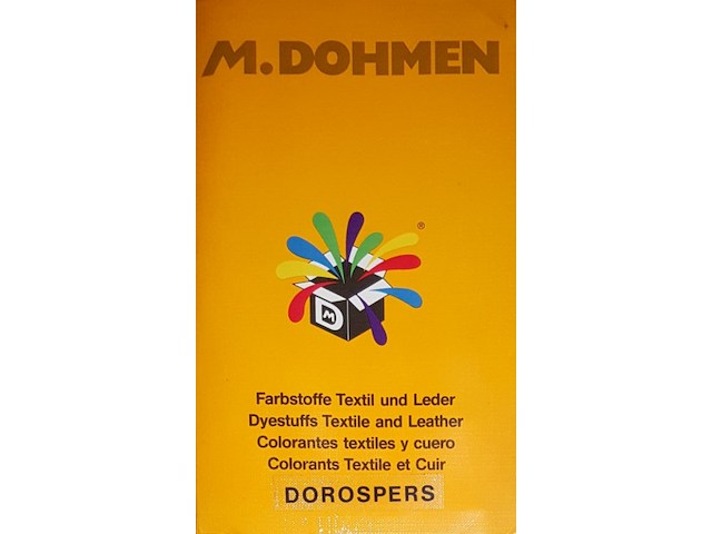 Katalog Boja Za Tekstil i Kožu `M.DOHMEN` Germany