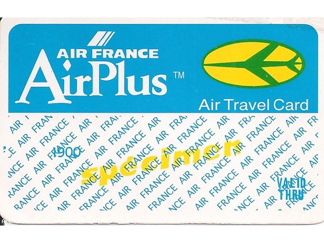 Air Travel Card `AIR FRANCE`
