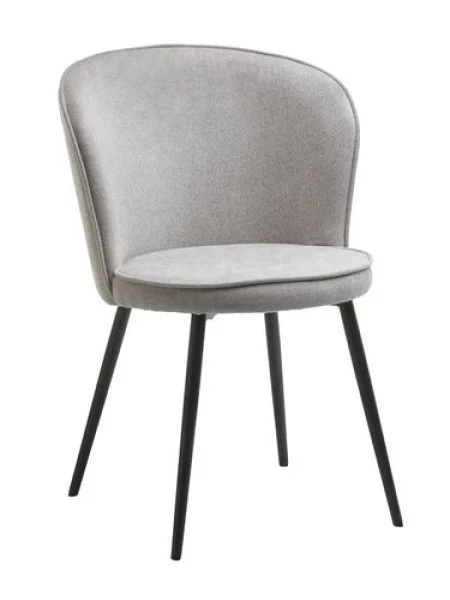 Trpezarijska stolica Risskov svetlo siva/crna ( 3601227 )
