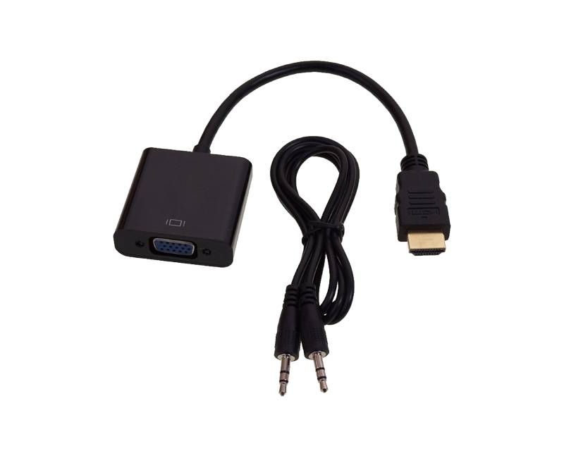 FAST ASIA Adapter-konvertor HDMI na VGA+Micro+Audio (m/ž)