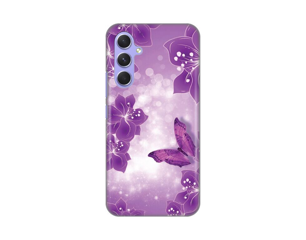 Silikonska futrola PRINT - Samsung A546B Galaxy A54 5G Butterfly And Flowers