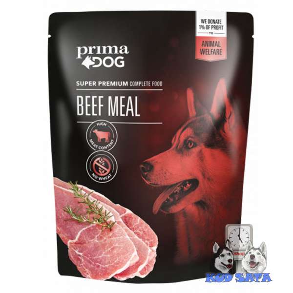 Primadog Obrok Za Srednje i Velike Pse, Govedina 600g