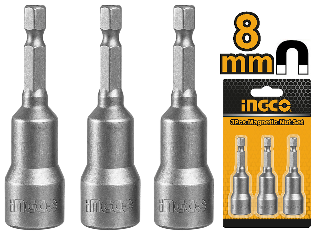 INGCO SET MAGNET.BITOVA 8mm