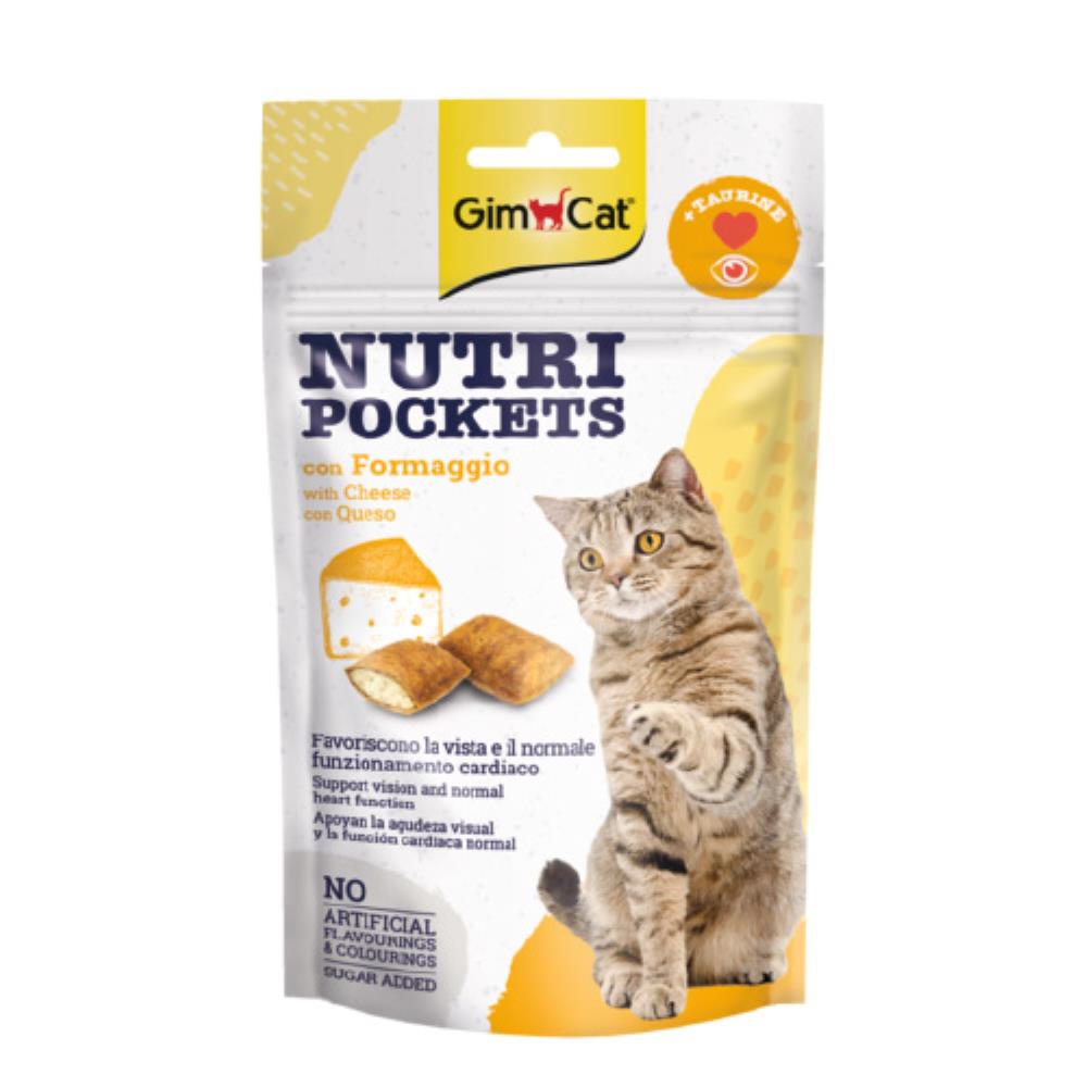 GIMCAT NUTRI POCKETS SIR I TAURIN POSLASTICA ZA MACKE 60 g