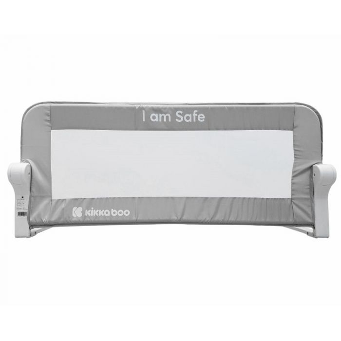 KikkaBoo zaštitna ogradica za krevetac I am Safe 150cm grey ( KKB60010 )