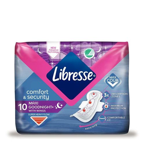 Libresse Maxi Goodnight ciklusni ulošci 10 kom