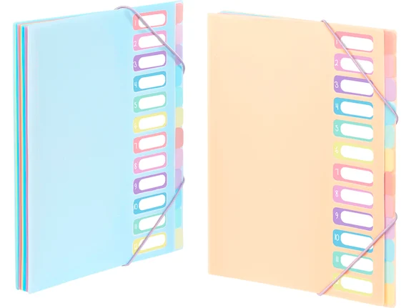 Viquel PVC Organiser sa 12 pregrada i gumicom Rainbow Pastel