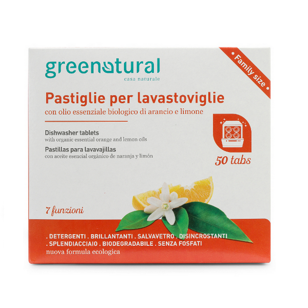 GREENATURAL DETERDŽENT TABLETE ZA PRANJE POSUĐA 50KOM