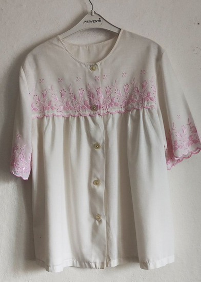 Vintage Vezena bluza na kopcsnje vel.M/L